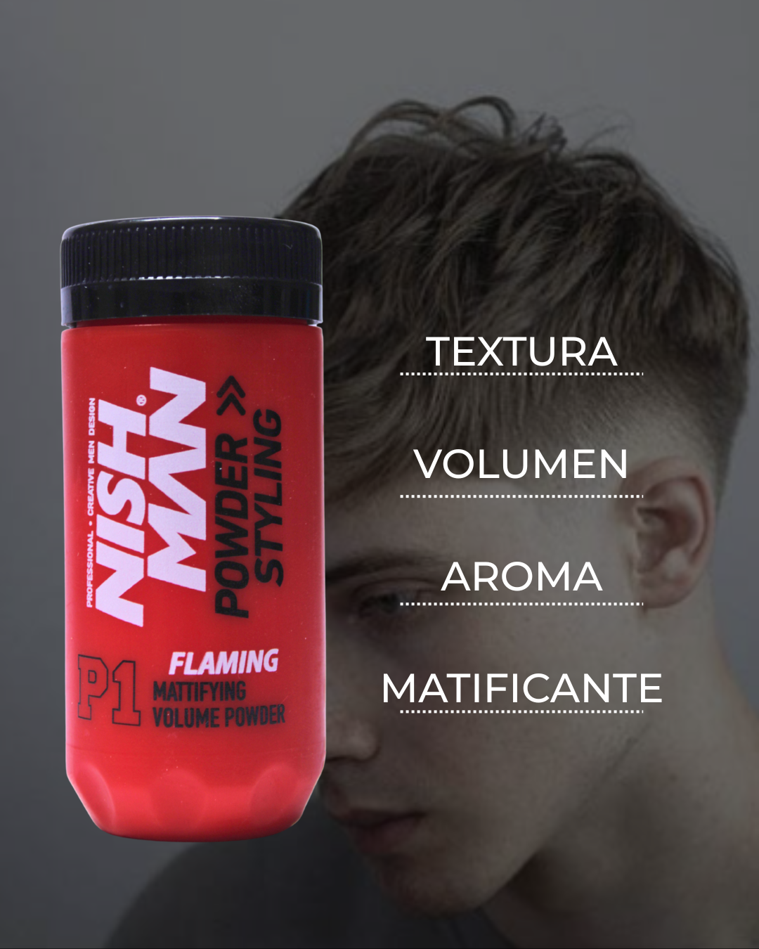 P1 MATTIFYNG VOLUME POWDER - FLAMING NISHMAN – Fantasy Color