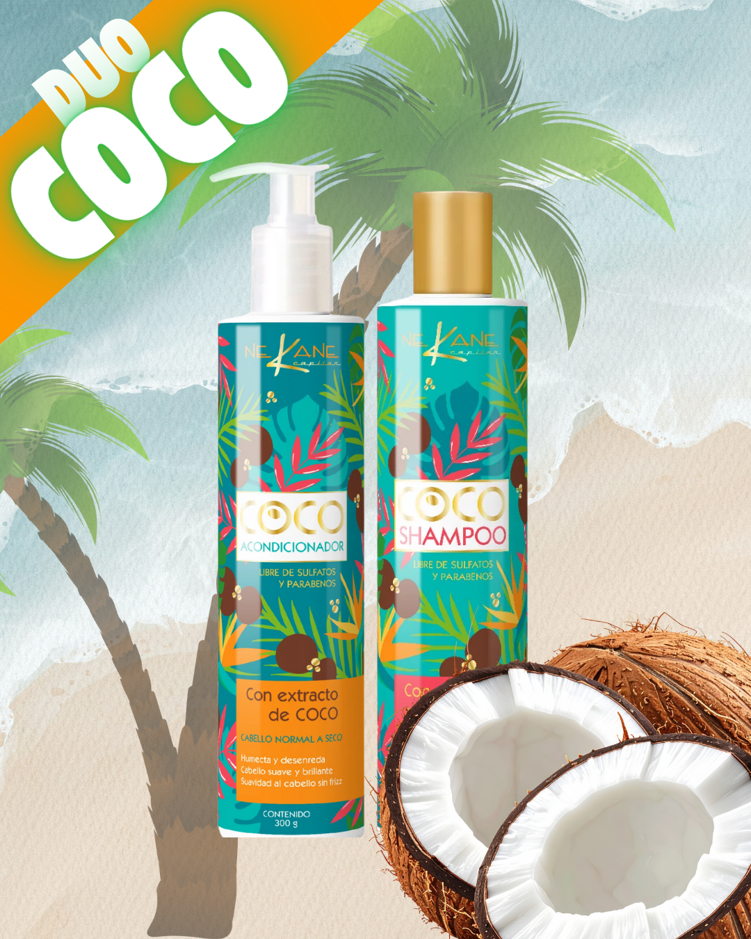 DUO COCO SHAMPOO + ACONDICIONADOR NEKANE – Fantasy Color