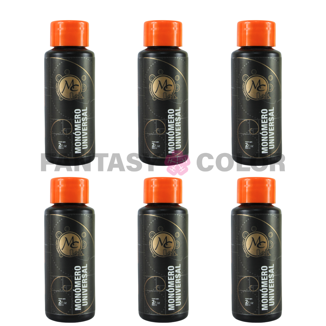 SET DE 6 MONÓMERO UNIVERSAL - 2OZ MC NAILS – Fantasy Color