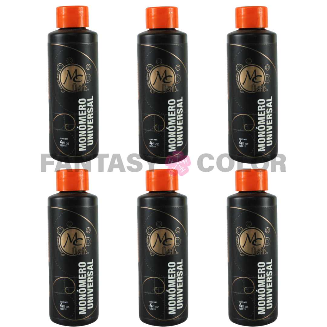 SET DE 6 MONÓMERO UNIVERSAL - 4OZ MC NAILS – Fantasy Color