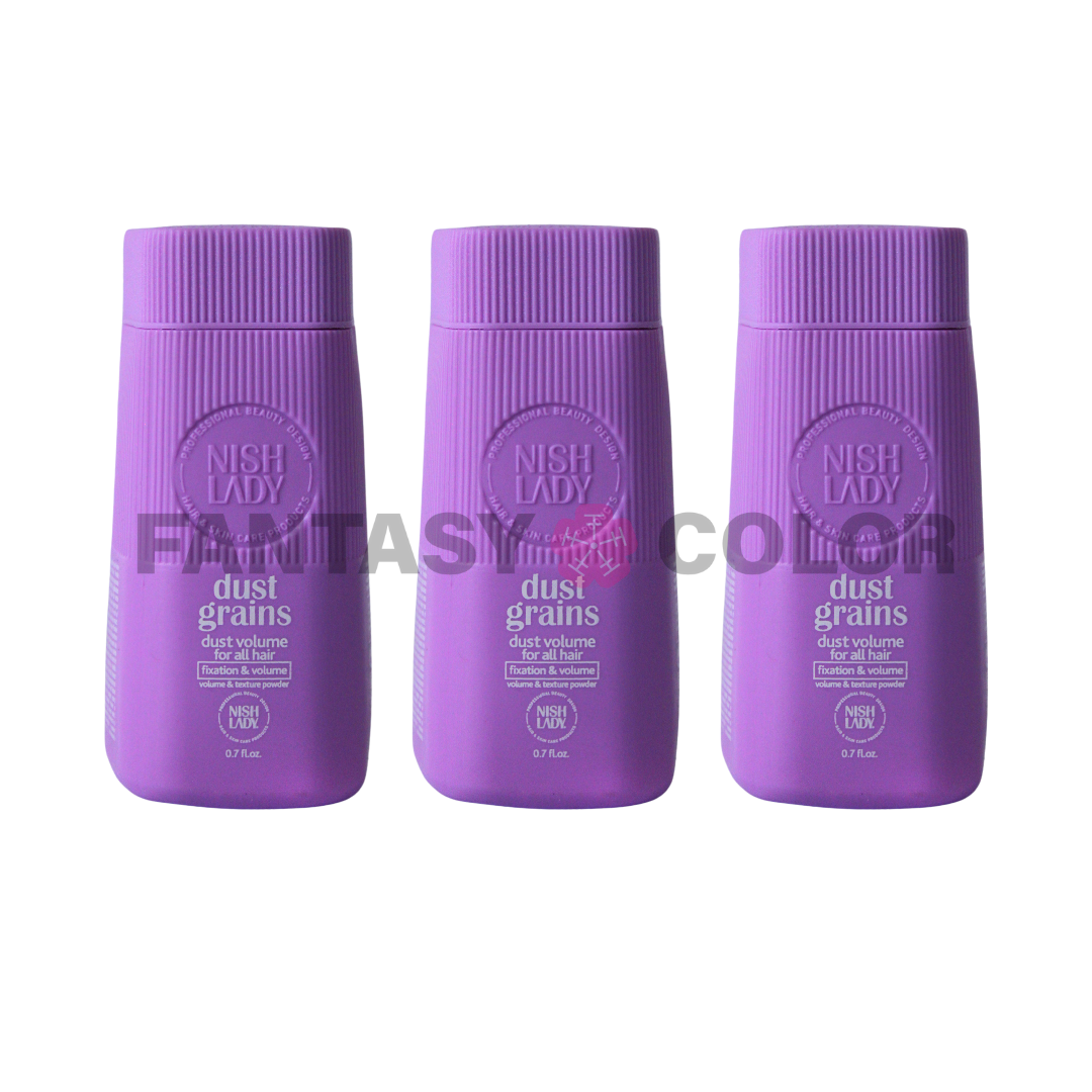 SET DE 3 POLVO VOLUMEN NISH LADY – Fantasy Color